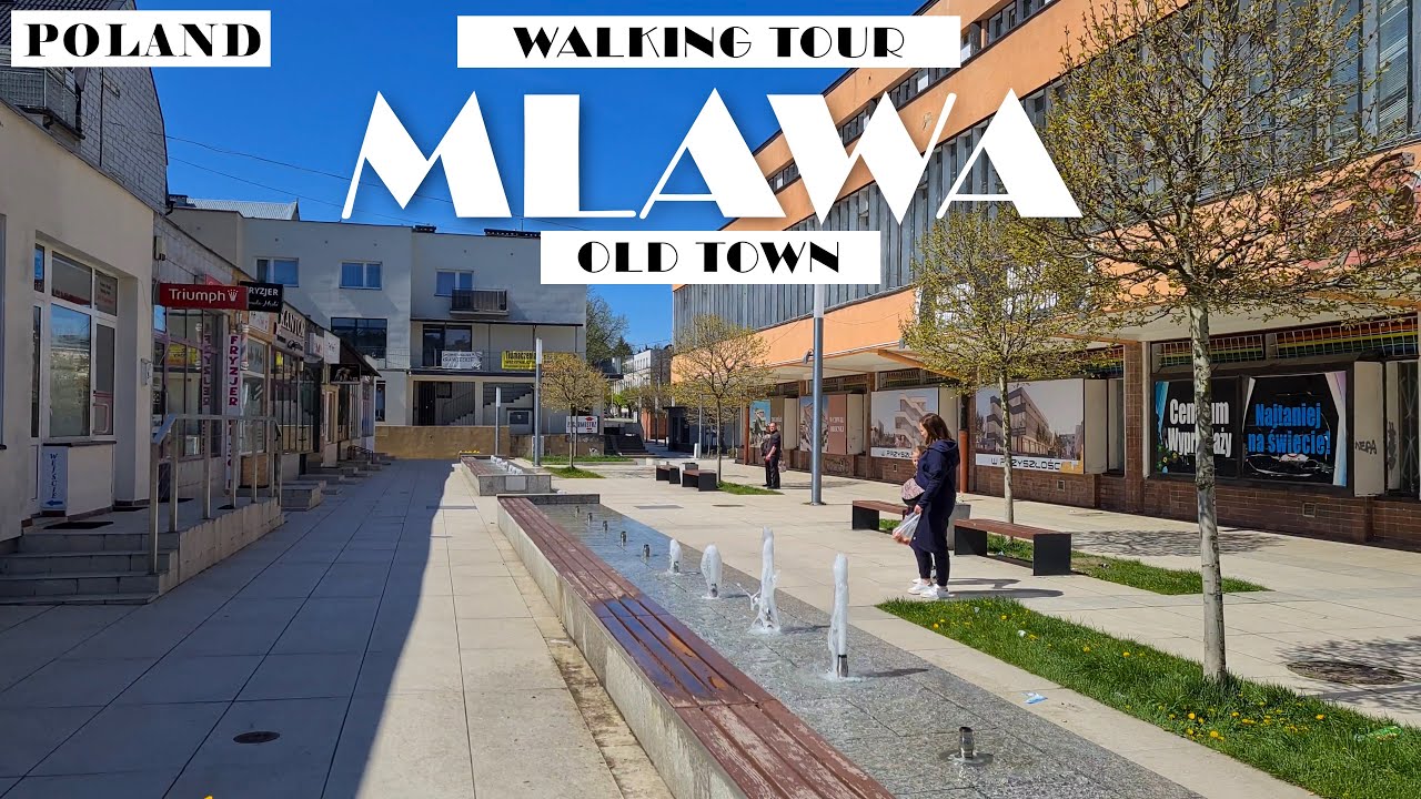 [4K] POLAND Mlawa OLD TOWN WALKING TOUR/spacer po centrum Mławy - YouTube