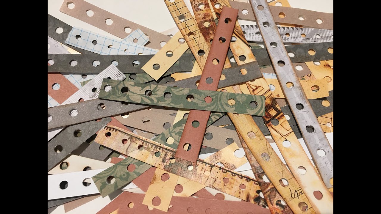 Scrapbuster - perforated paper strips - YouTube