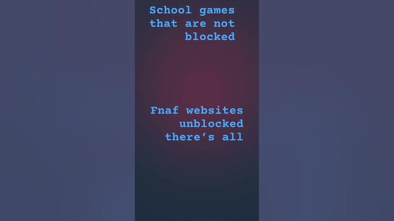 Unblocked Games In School YouTube unblocked-games-in-school-youtube