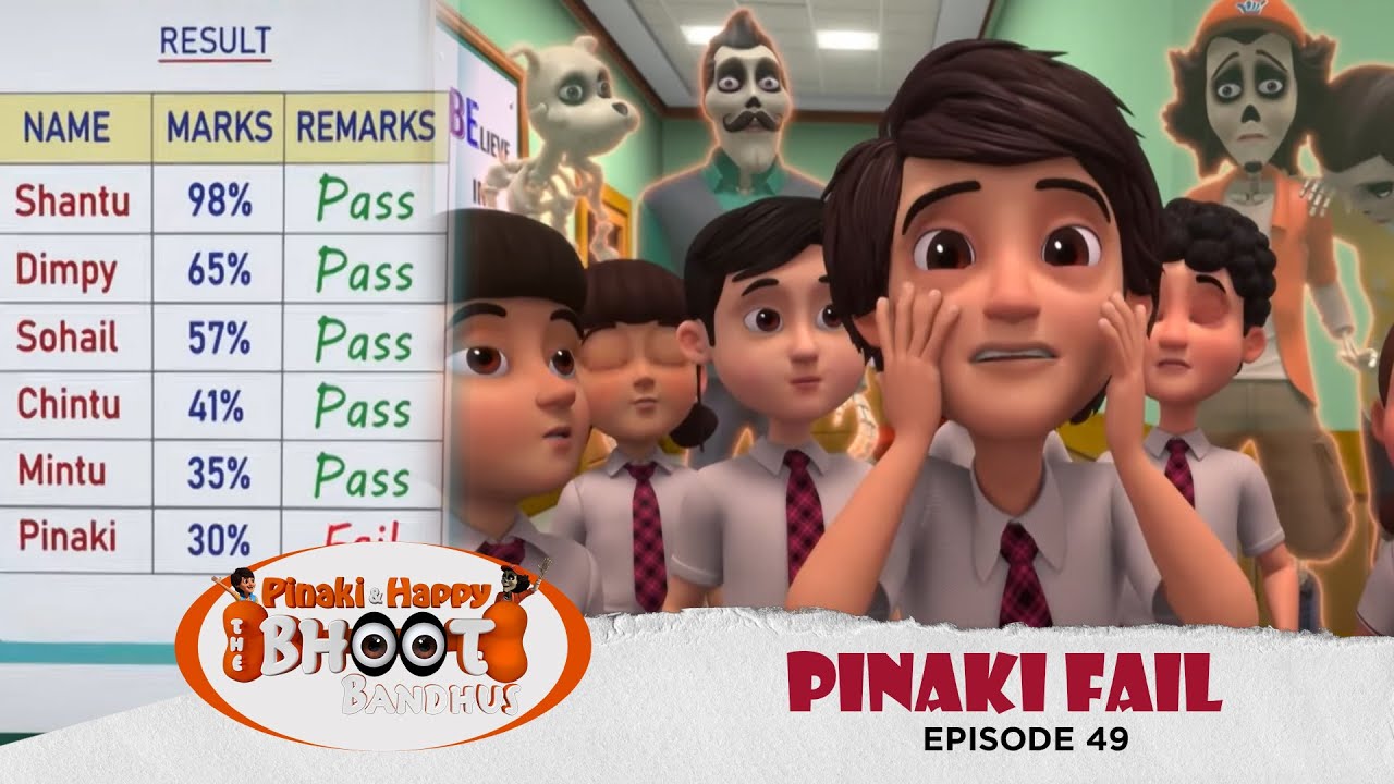 Pinaki and Happy - Bhoot Bandhus | Pinaki Fail | English Episode 49 ...