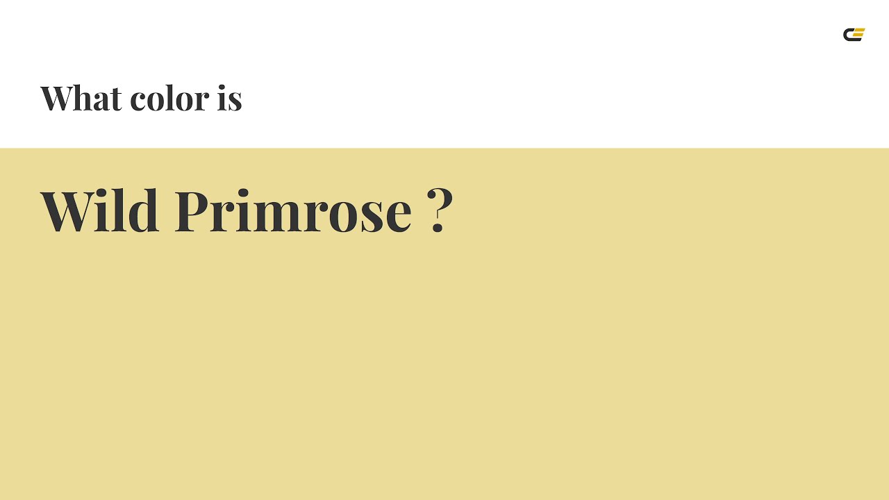 Wild Primrose color #ebdd99 hex color - Yellow color - Cool color ...