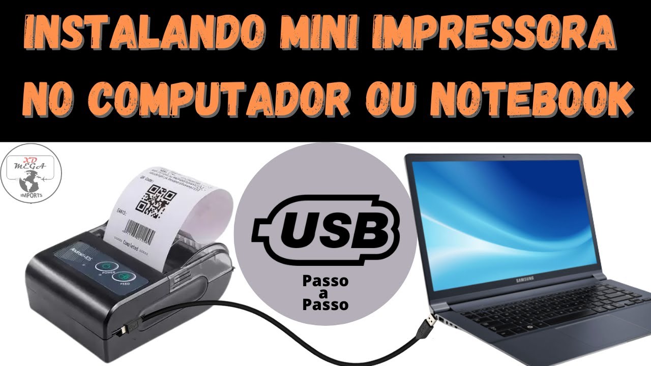 COMO IMPRIMIR NO PC/NOTEBOOK VIA USB COM A MINI IMPRESSORA TERMICA ...