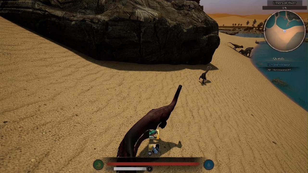 Path of Titans: The struthi, raptors nighmare - YouTube