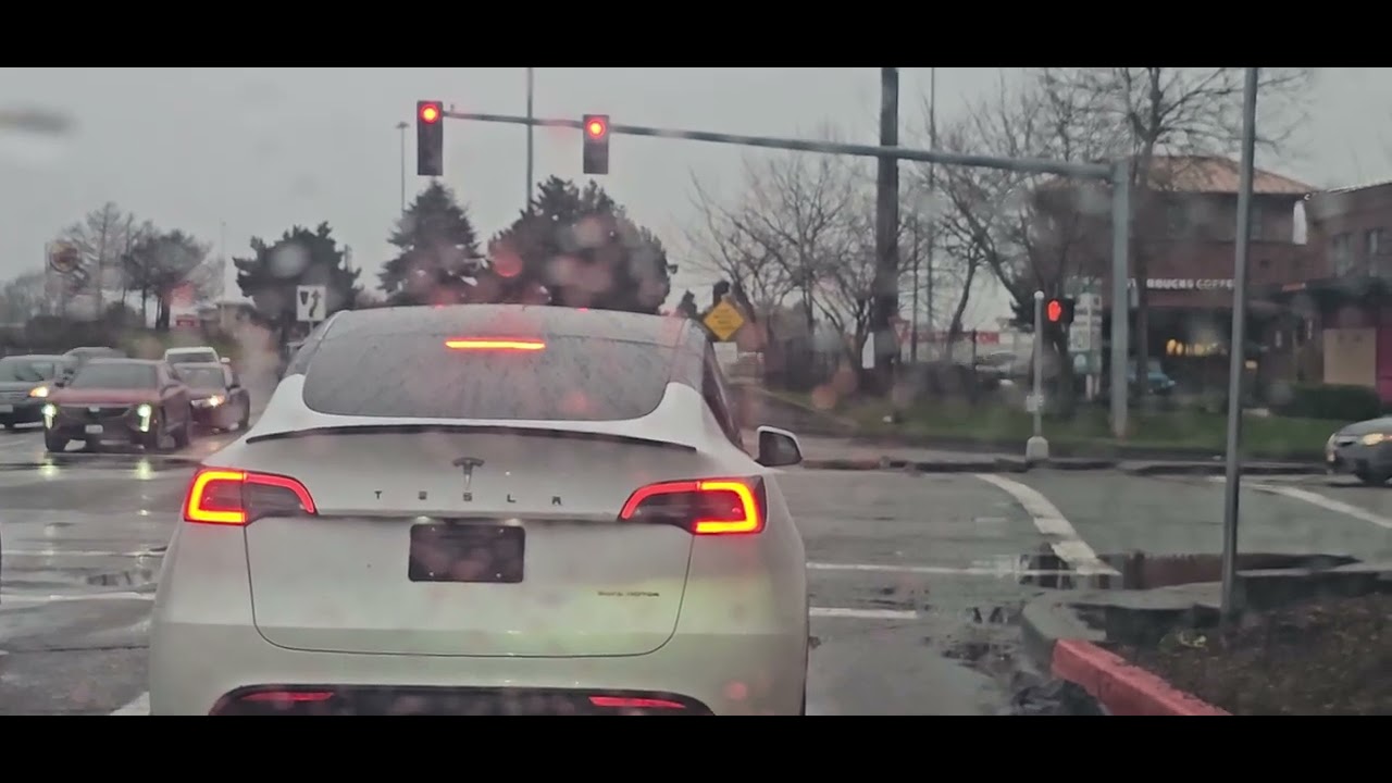 tesla in portland oregon 503 with no licene plante or tag - YouTube