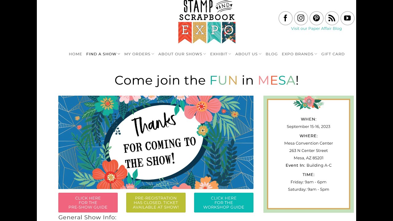 😍Let's take a trip to the 2023 Stamp & Scrapbook Expo! #papercraft # ...