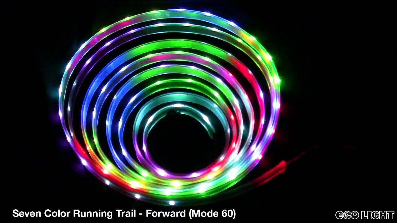 Flexible Digital RGB LED Ribbon Tape - Seven Color Running Trail ...