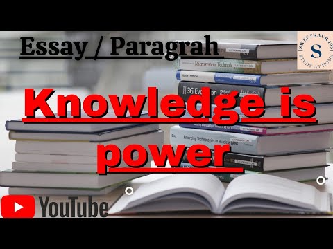 How is knowledge a power? | Why knowledge is power meaning? | paragraph ...