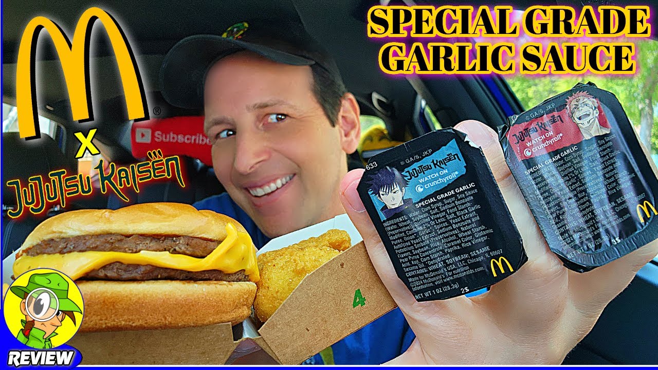 McDonald's® Special Grade Garlic Sauce Review 🍔🧄🥫 Jujutsu Kaisen! 🧙🇯🇵 ...