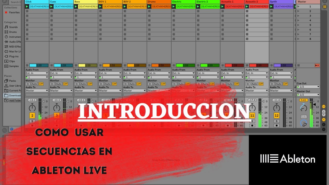 CÓMO USAR Secuencias/Multitracks en Ableton Live: INTRODUCCION. - YouTube