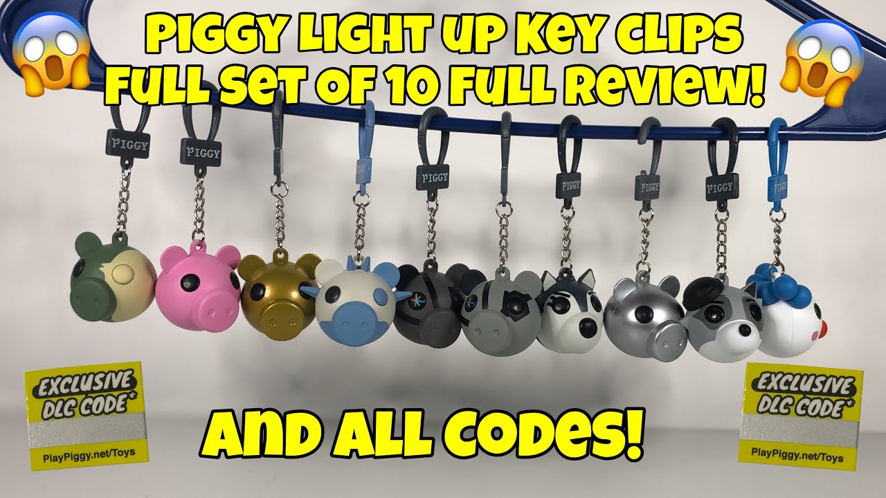 New Roblox Piggy Series 2 Light Up Key Clips Full Set! Full Review And ...