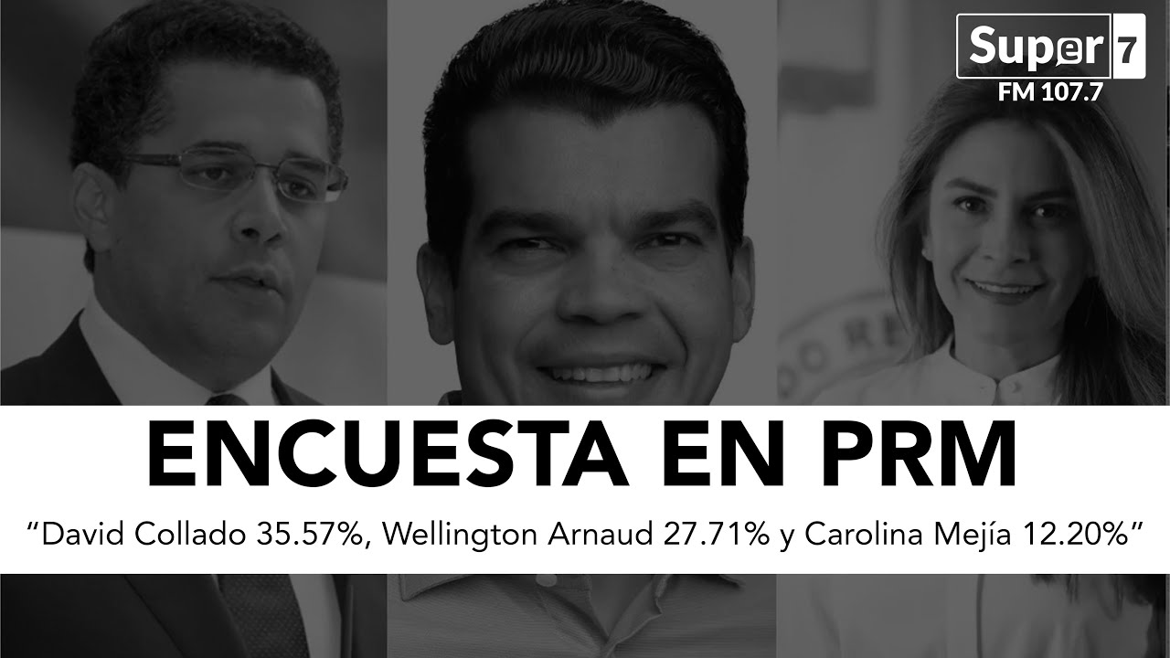 Encuesta en PRM: David Collado 35.57%, Wellington Arnaud 27.71% y ...