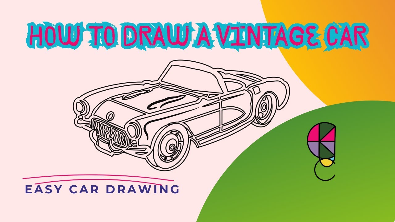 How to darw a vintage car | Easy vintage car drawing step by step |easy ...
