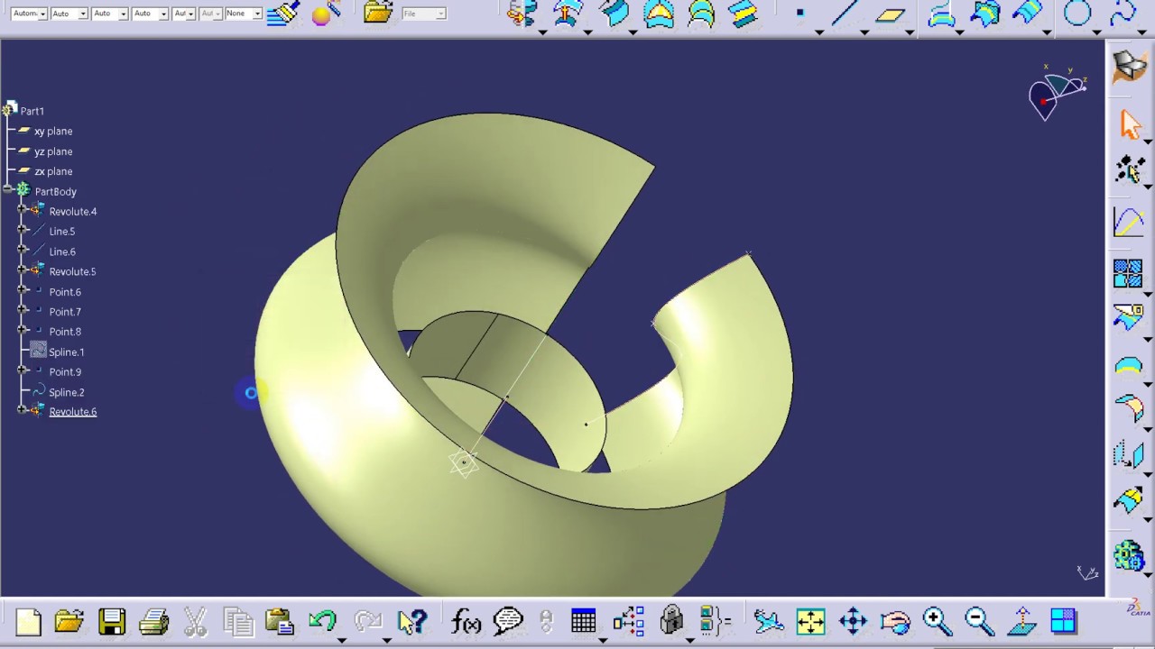 Revolve surface in catia Hướng dẫn lệnh Revolve trong catia surface ...