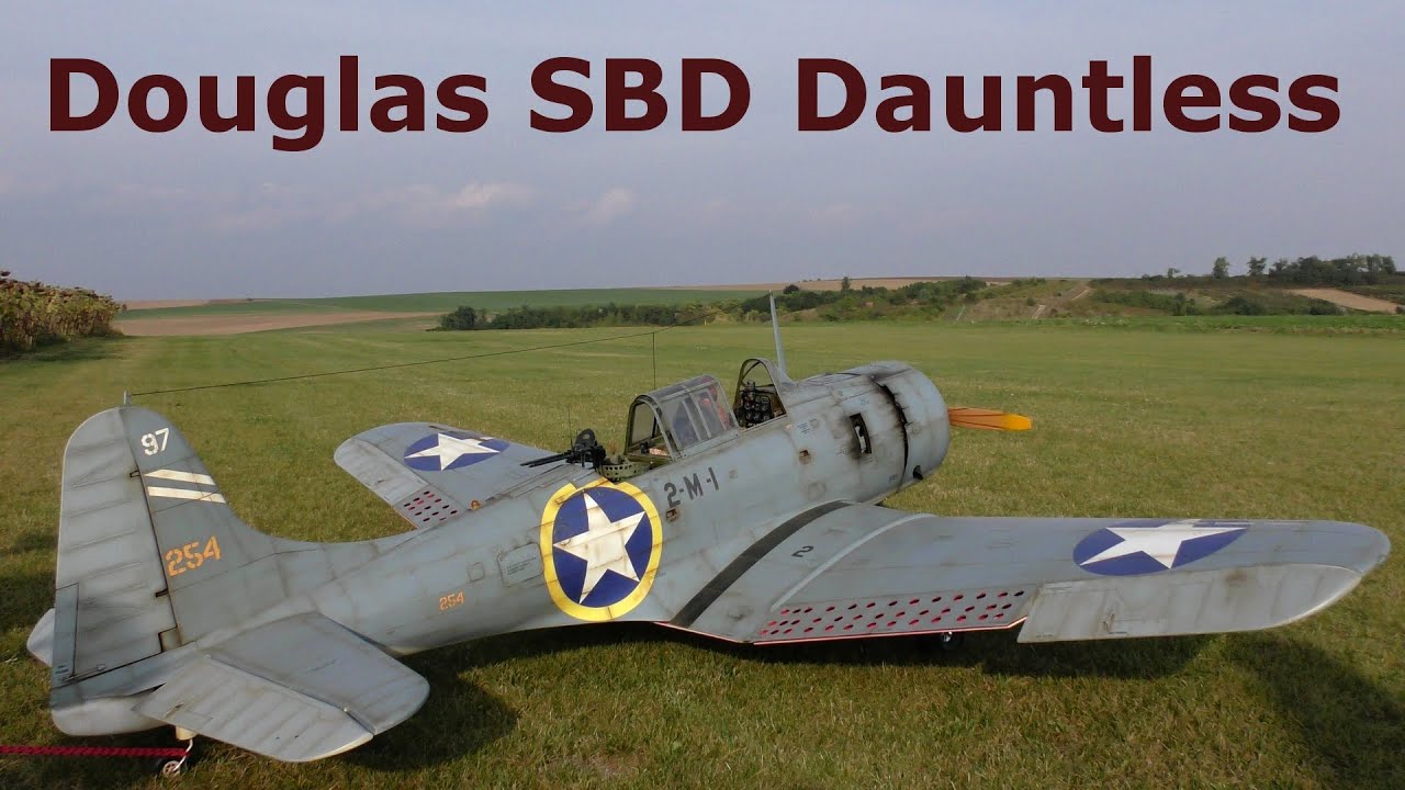 Douglas SBD Dauntless, giant scale RC airplane, 2016 - YouTube