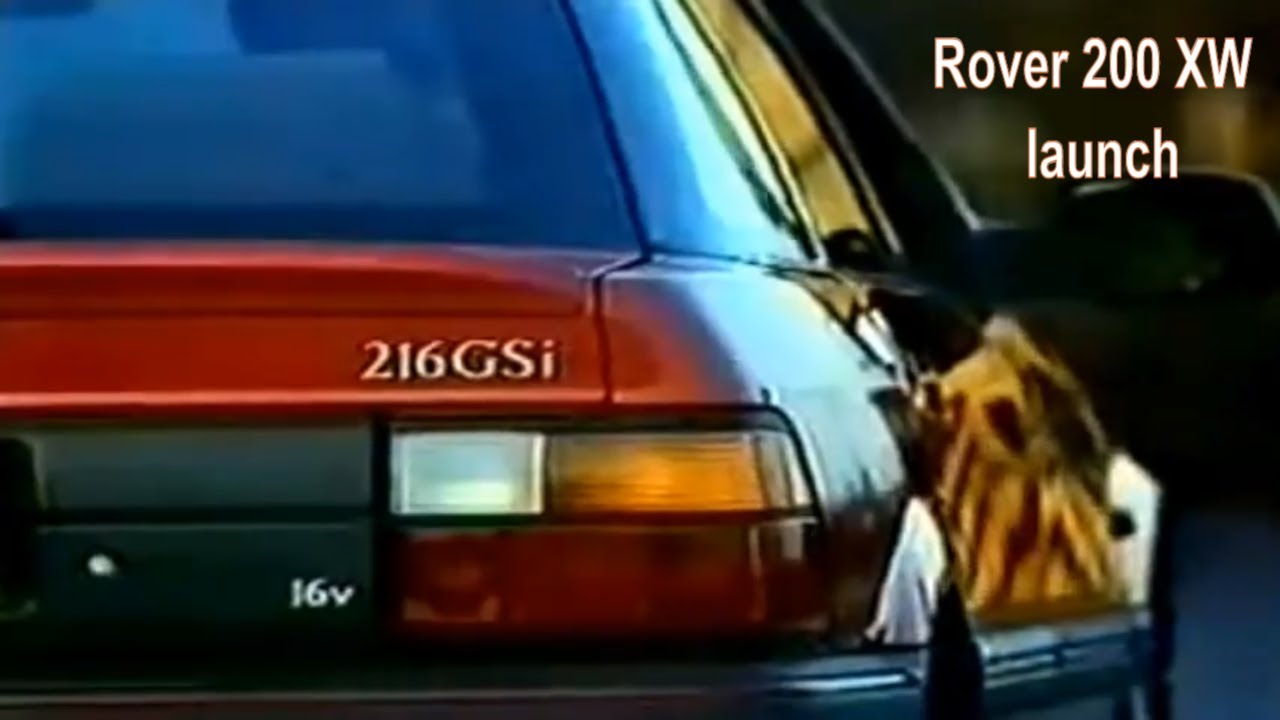 Rover 200 XW (R8) launch advert 1989 - YouTube