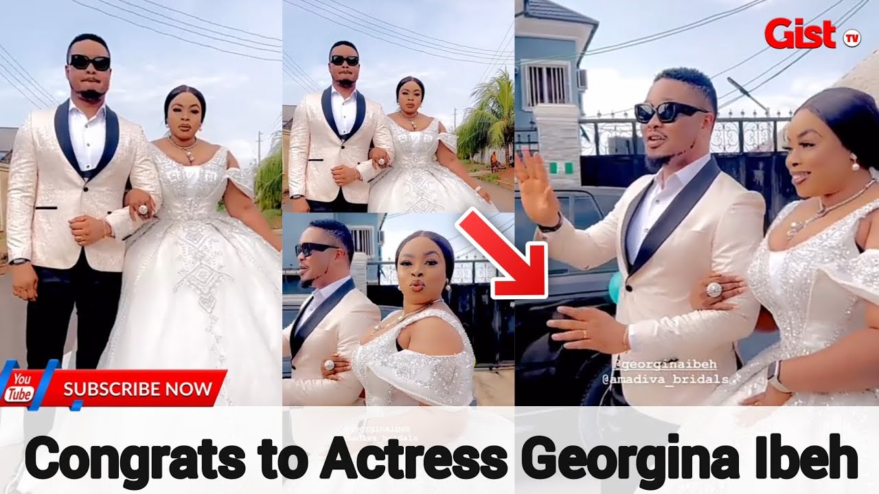 Watch: Actress Georgina Ibeh secret wedding | Bryan Emmanuel | Davido ...