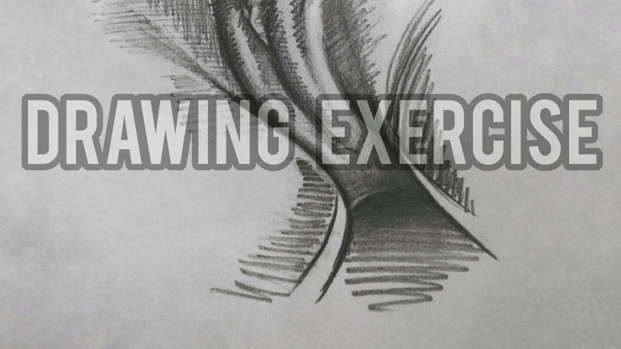 drawing most satisfying curves / pencil sketching technique / white ...