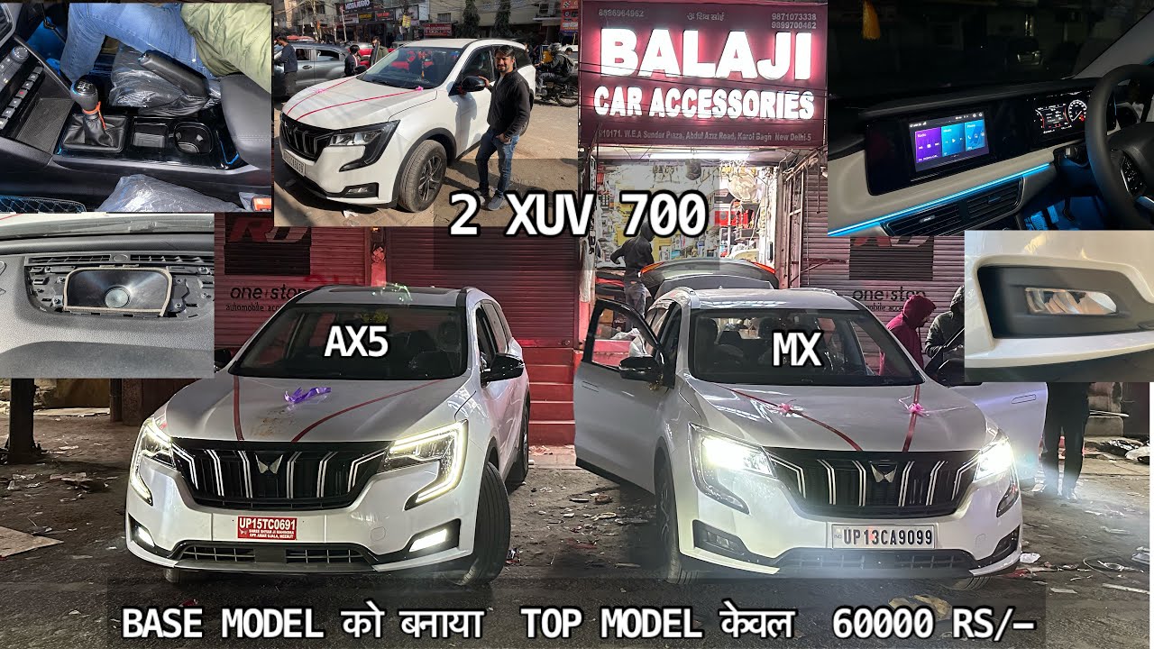 Xuv 700 full modified|Xuv 700 MX converted into AX5 model|ax7 power ...