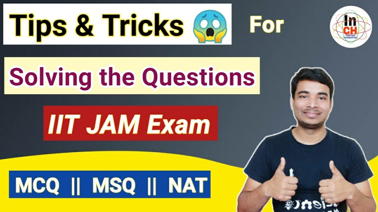 Tricks to solve Questions during IIT JAM Exam || Question Pattern ...