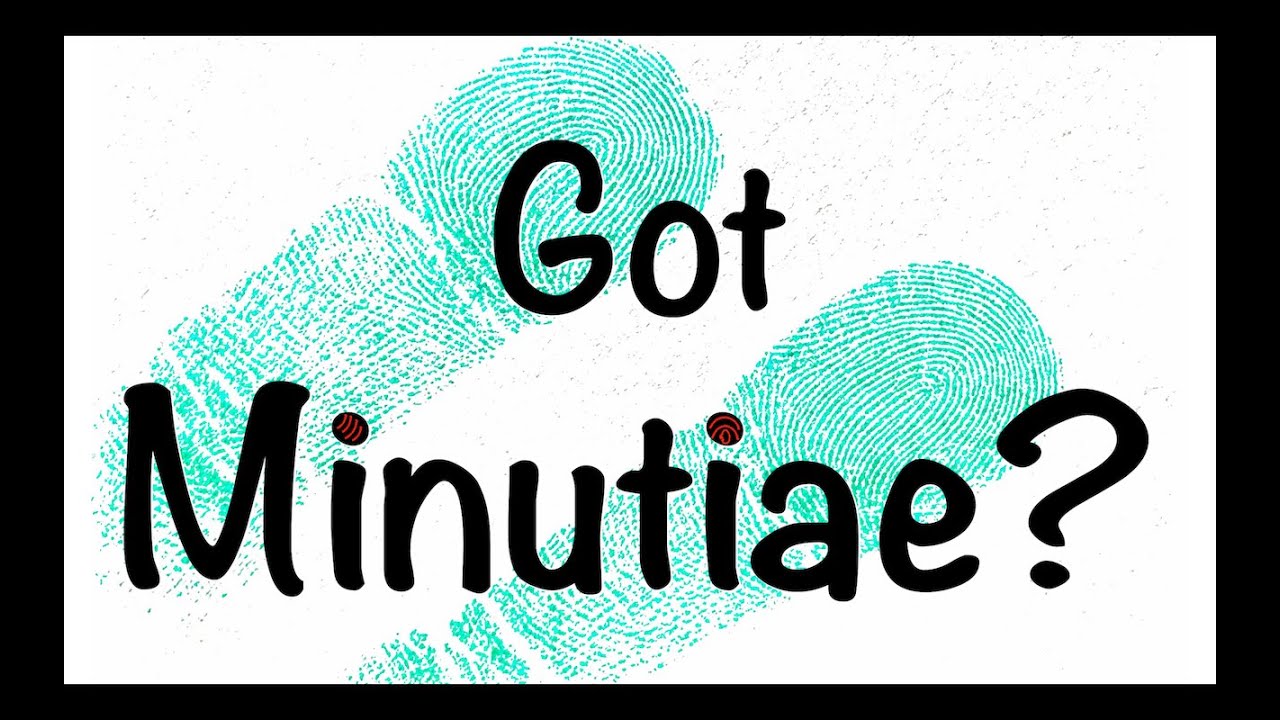 Forensics: Fingerprints - Minutiae (bifurcations, lakes, islands ...