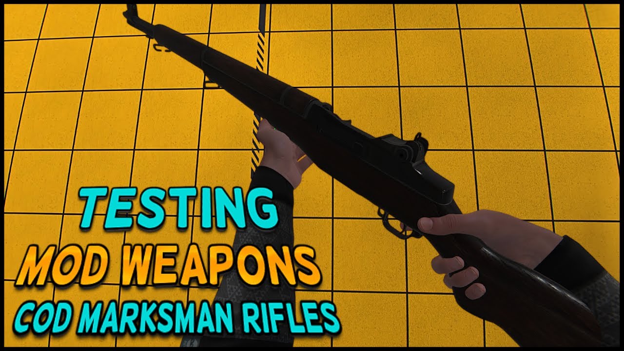 Testing Mod Weapons - CoD: Marksman Rifles - Bonelab - YouTube