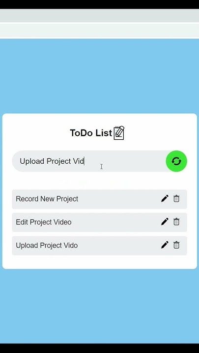 How To Create a ToDo List App using HTML CSS JavaScript. Full video on my channel # ...