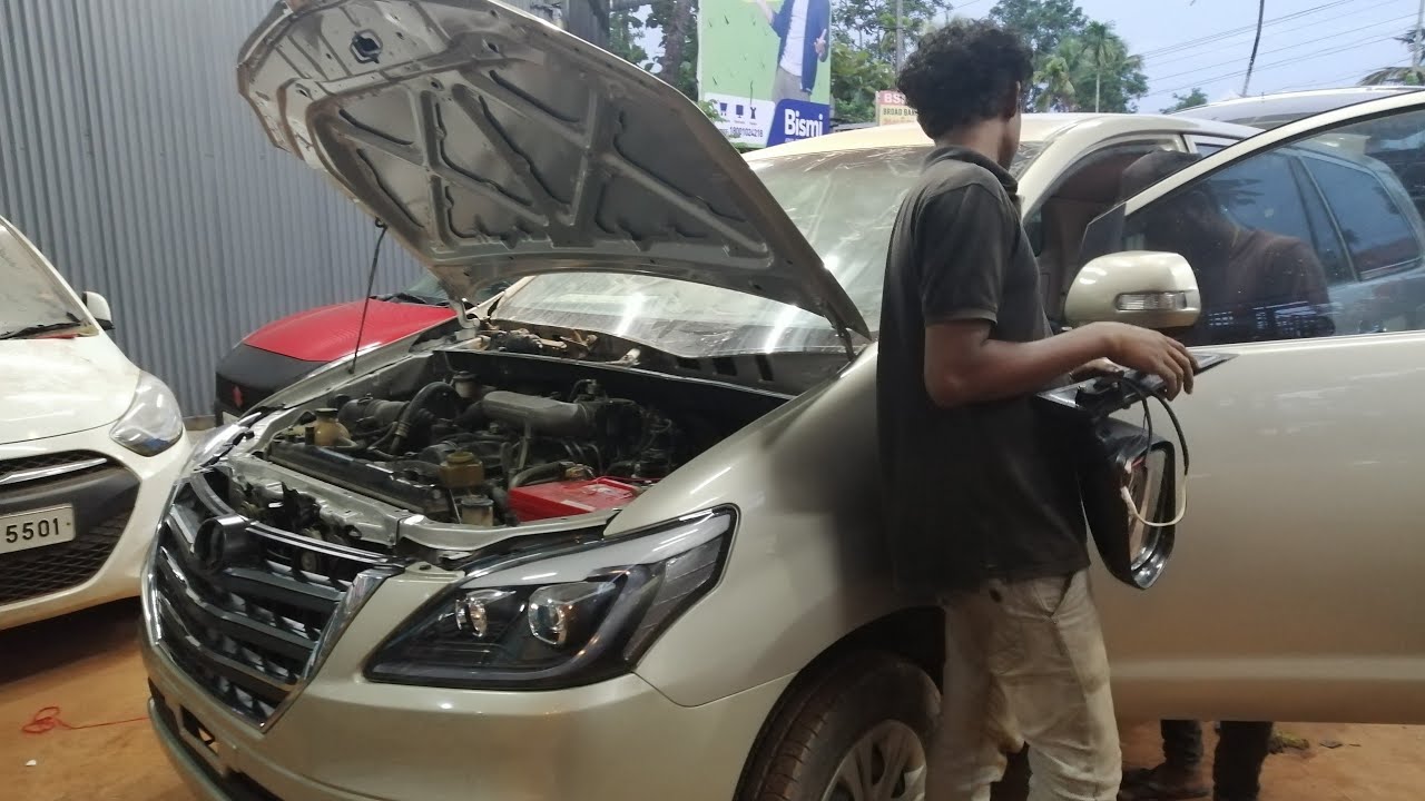 Car garage | Innova 4 conversion | Car polish | innova makeover ...