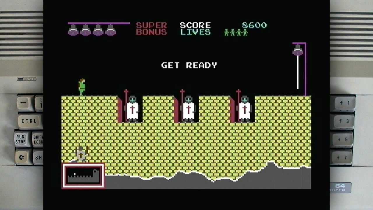 Hunchback on a Commodore 64 - YouTube
