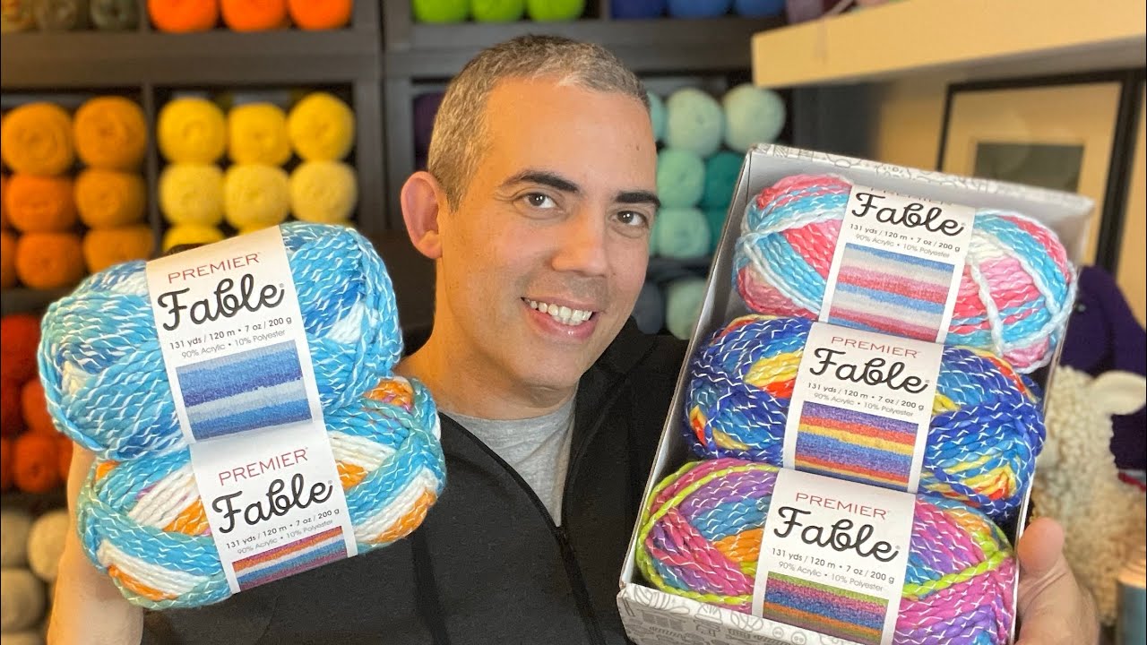 NEW YARN REVIEW! FABLE from Premier Yarns! - YouTube