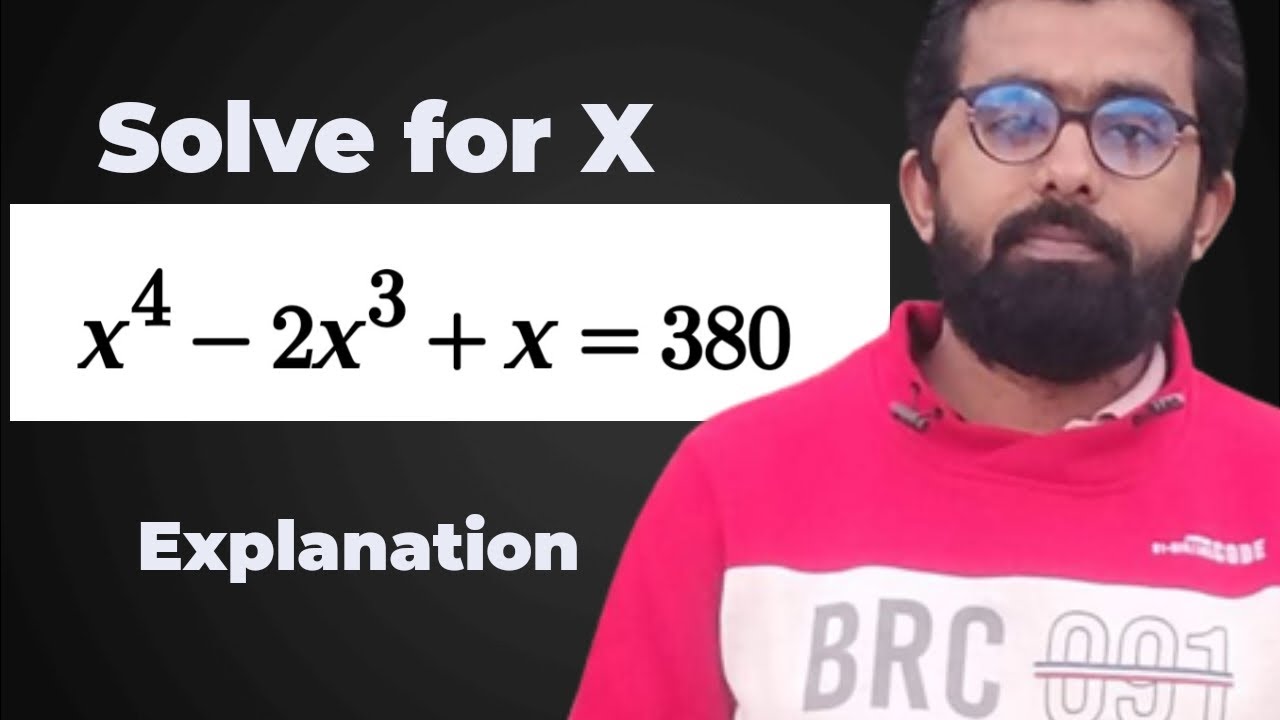 Solve for X || Explanation - YouTube