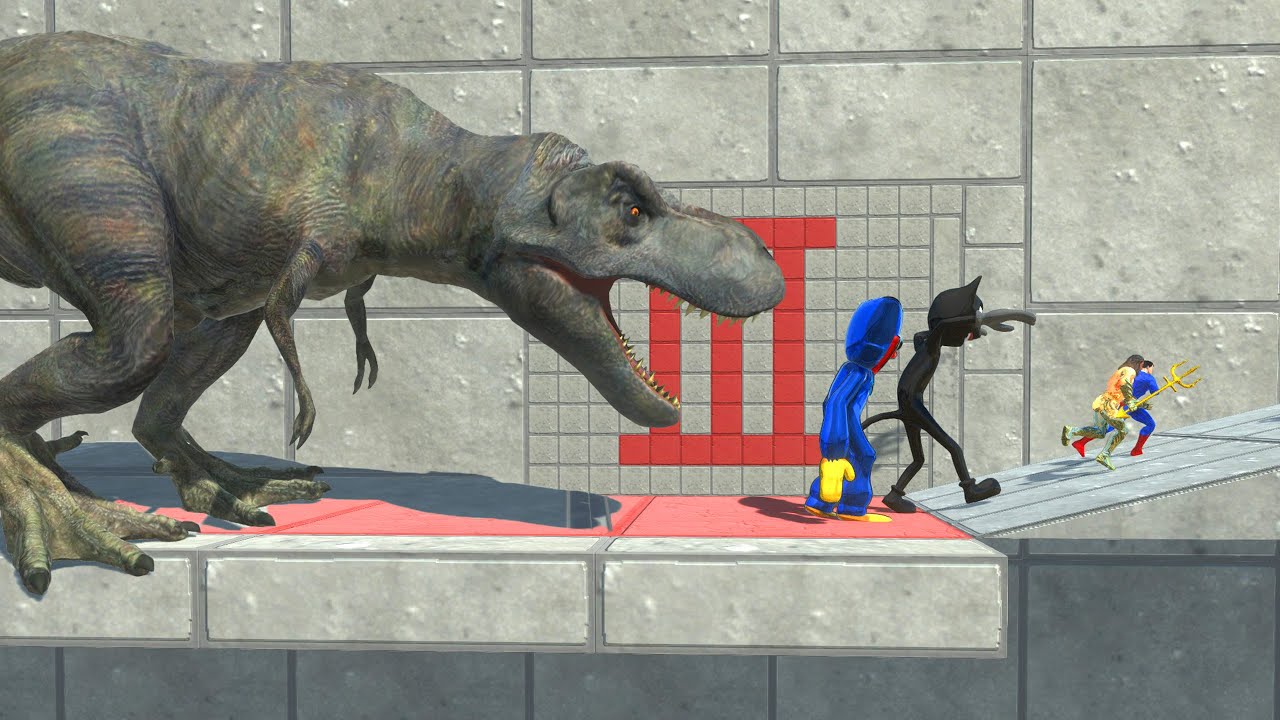 Trail Race - Who Can Escape The Jaws Of The Old Goat T-Rex ...