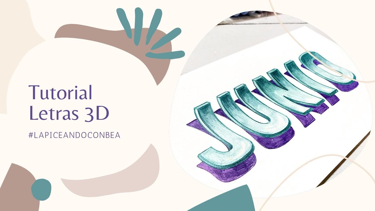 Alfabeto En Cursiva Con Letras 3d Cafes | En 3D Con La Bandera Estados