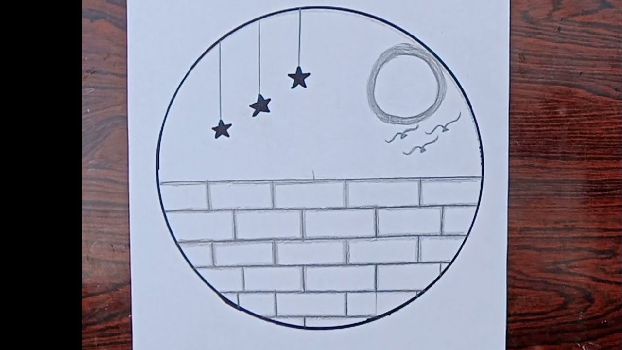 How to make a circle drawing beautiful||drawing||pencil stekck step by ...