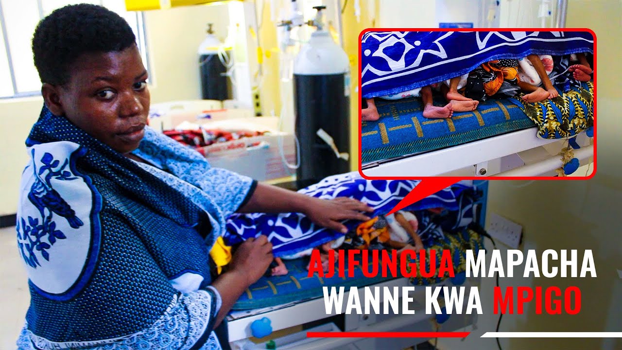 MAMA ALIYEJIFUNGUA MAPACHA WANNE AFUNGUKA, "WALIKUWA WATATU" - YouTube