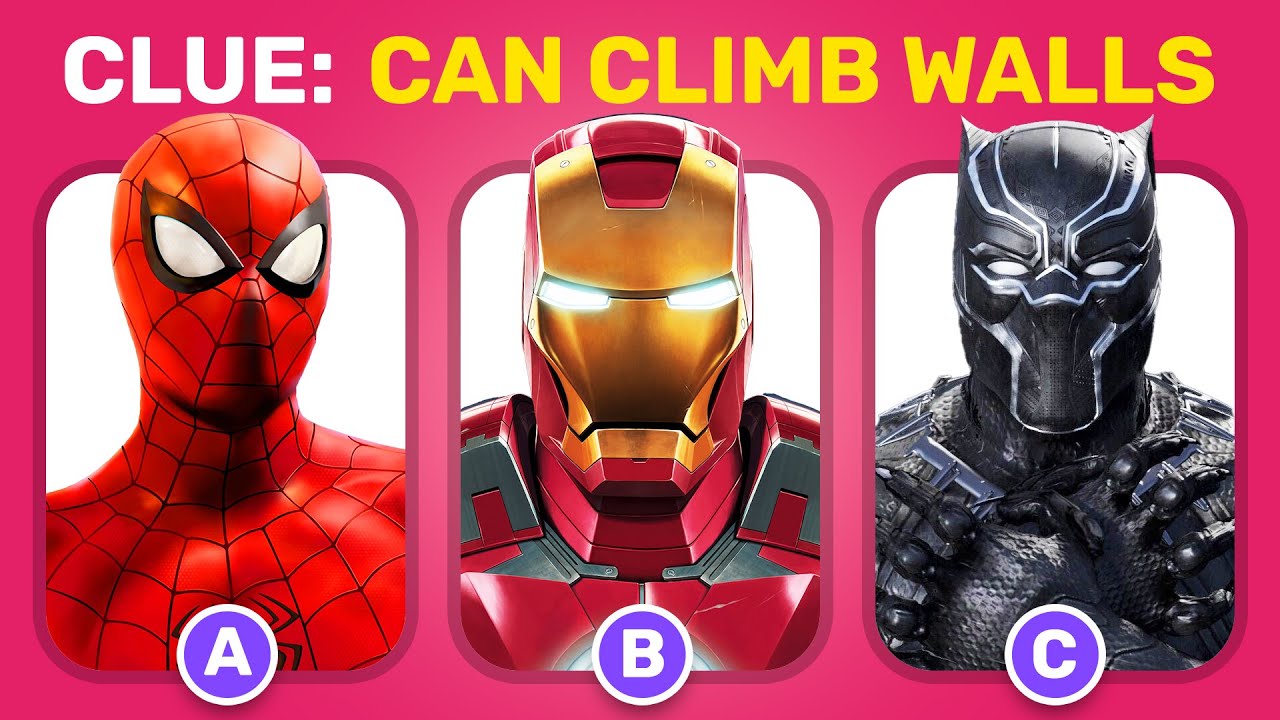Guess The MARVEL HERO by only 1 CLUE / HINT - YouTube