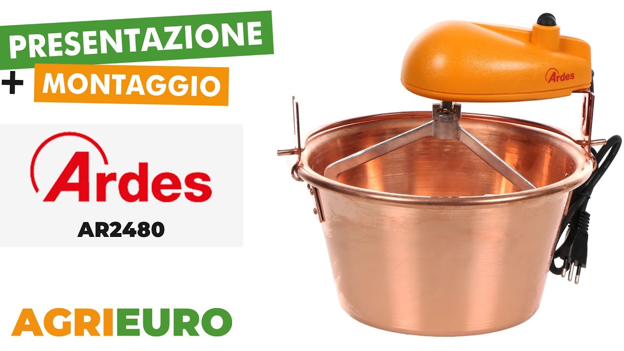 Presentazione e Montaggio del Paiolo elettrico in rame Ardes AR2480 ...