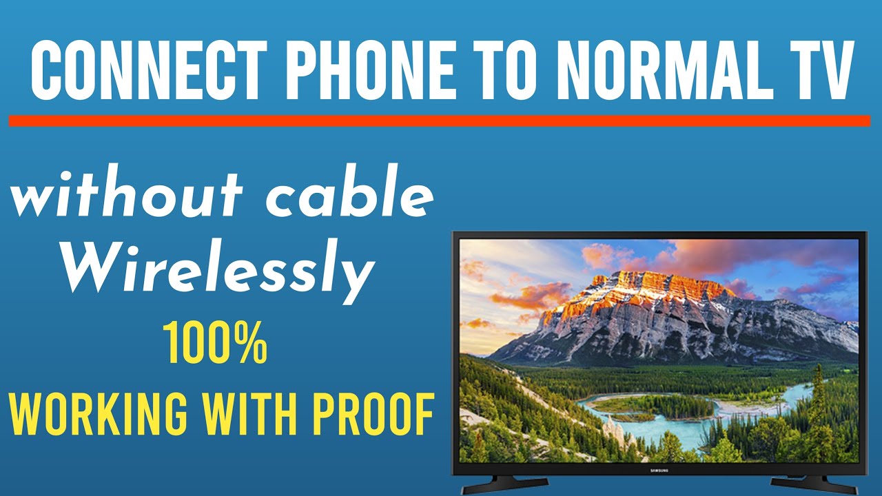 How to connect phone to normal tv | Connect phone to ordinary tv|cast ...