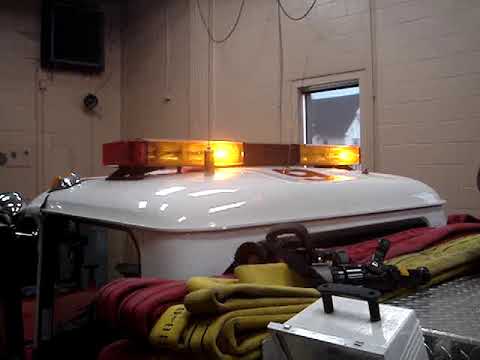 Whelen lightbar with Vertex strobes retrofitted - YouTube