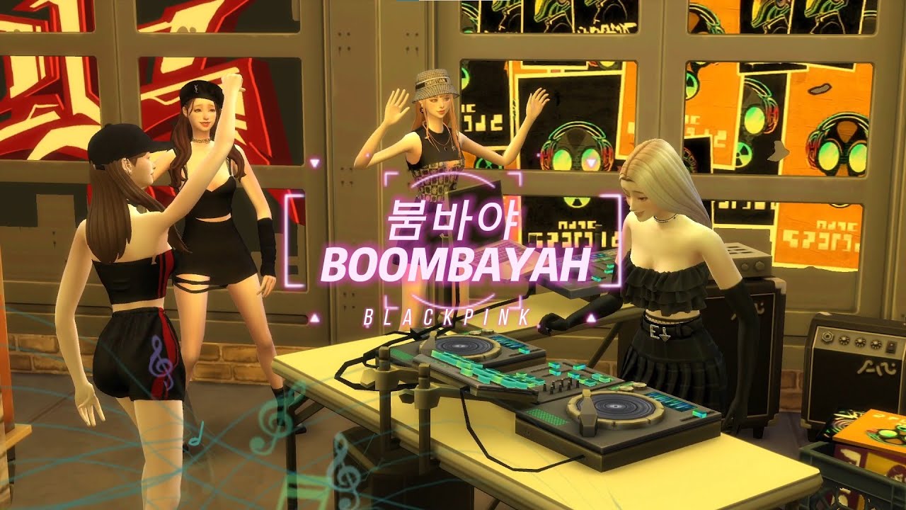 Sims 4💖 - BLACK PINK - 붐바야 BOOMBAYAH Music Video Dance Cover (심즈4) K ...