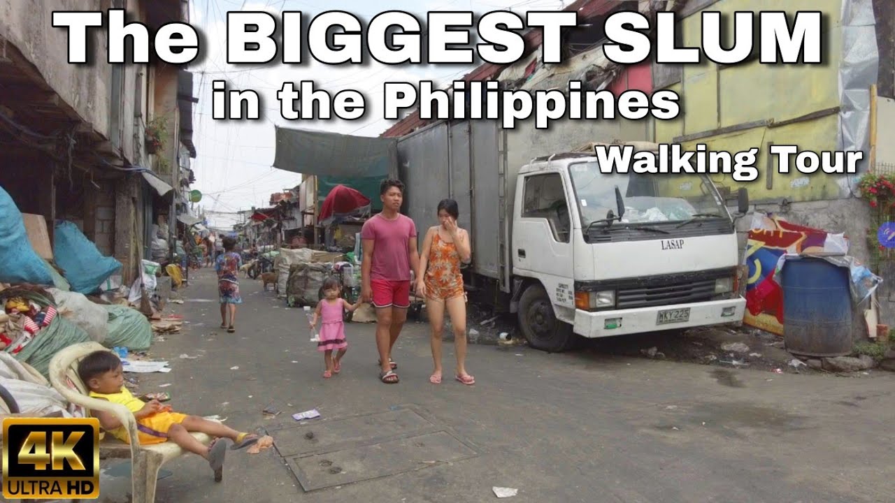 Walking around the Biggest Slum in the Philippines | 4k Philippines ...