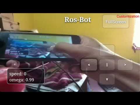 ROS BOT - webApp controls demo (mobile) - YouTube