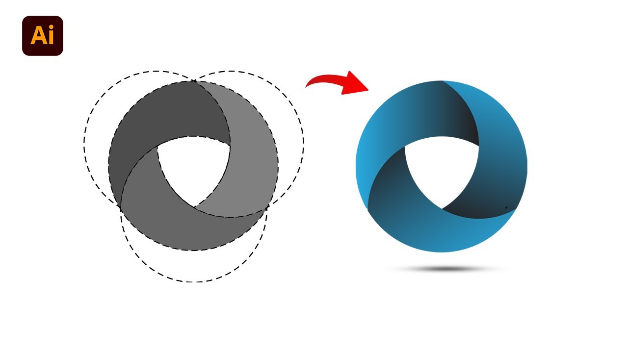 Circle Logo Design in illustrator | Adobe Illustrator Tutorial For ...