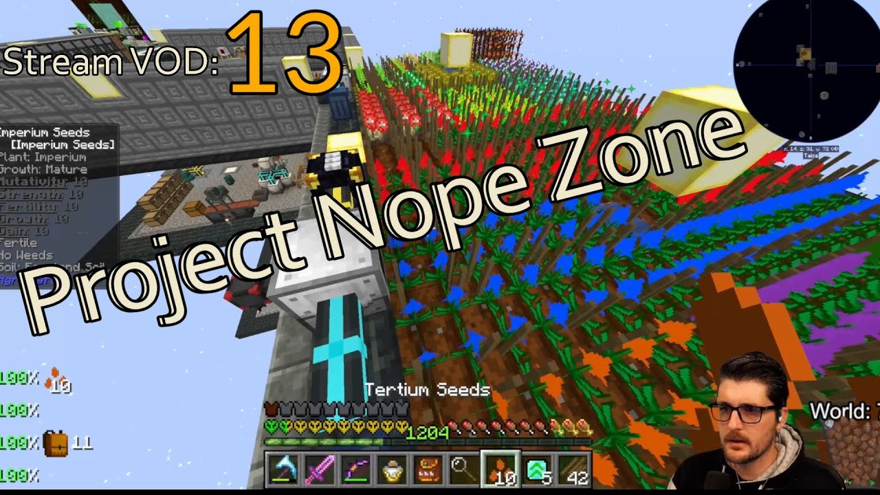 Auto Farming! Project Nope Zone (SkyBlock) Stream Vod 13 - YouTube