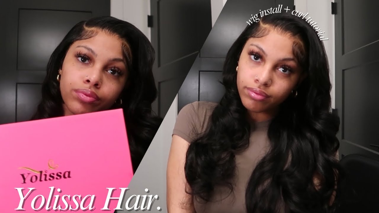 SIDE PART WITH BOMBSHELL CURLS TUTORIAL | PRE PLUCKED HD FRONTAL WIG ...