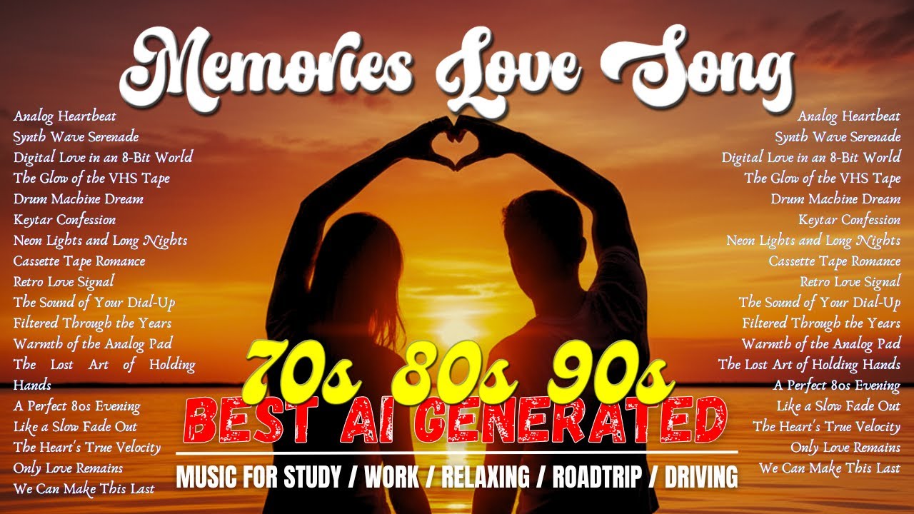 Relaxing 70s 80s Hits for Road Trip & Study | AI Generated Original ...