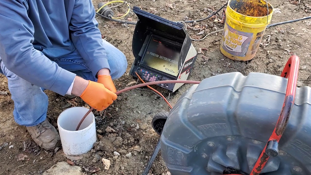 Testing new Sewer line - YouTube