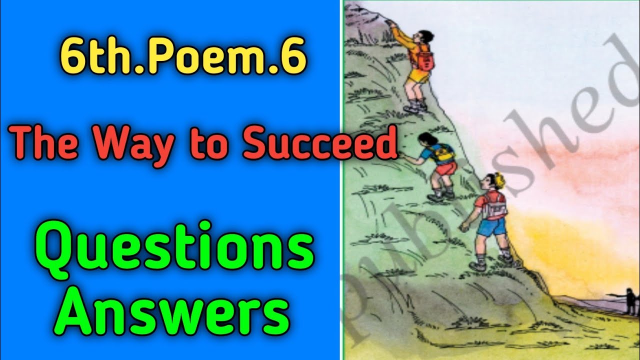 questionanswer ramtuitionclasses The Way To Succeed 6th Question questionanswer-ramtuitionclasses-the-way-to-succeed-6th-question
