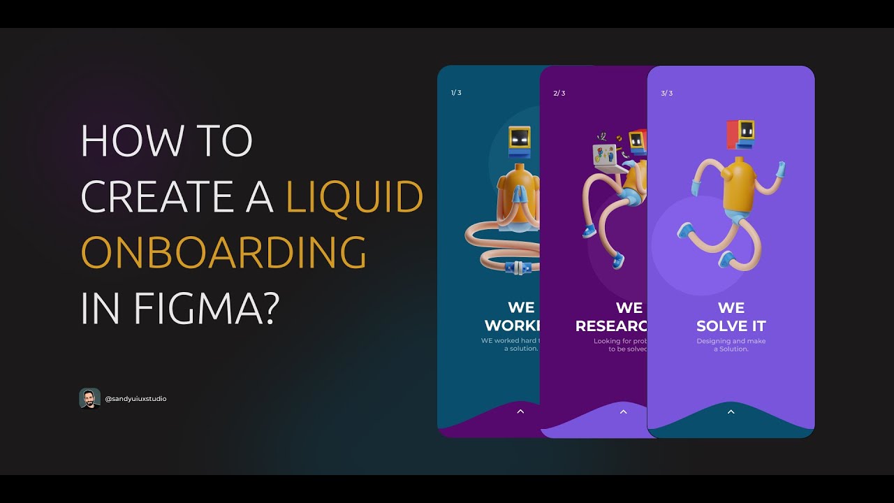 User Onboarding || Liquid Swipe Animation Ui Screens Prototype in ...