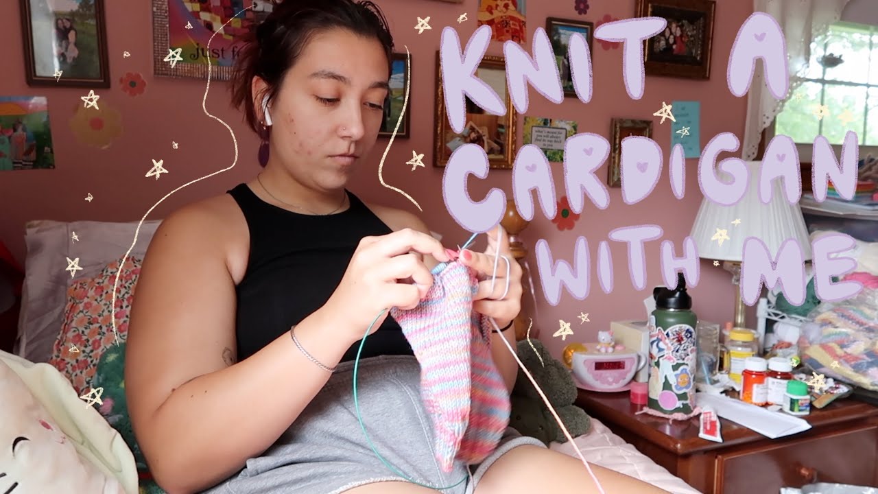 being brave and finishing a wip!! (knit with me) - YouTube