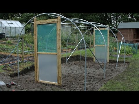 Hanging a Single Door Frame and Hinged Door on Polytunnel